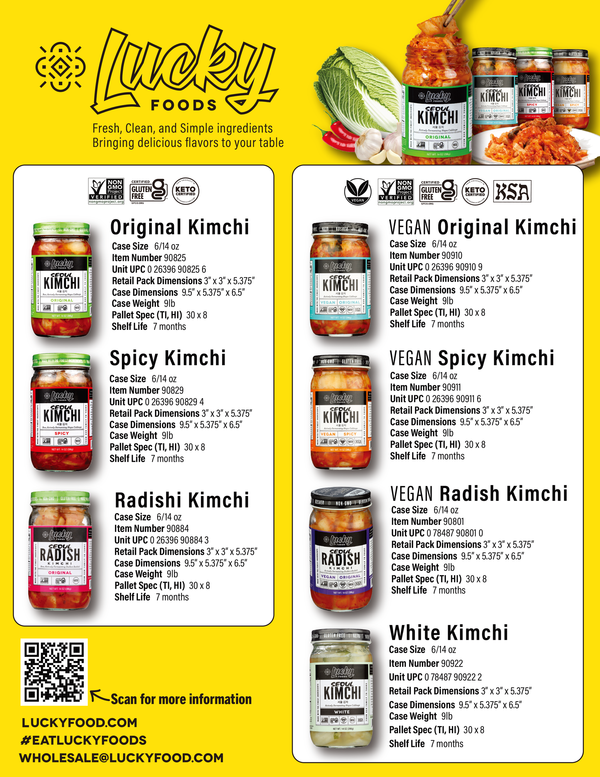 Kimchi Sell Sheet – Lucky Foods